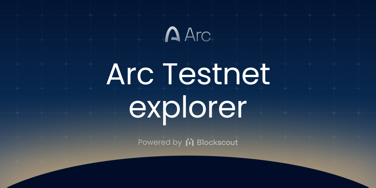 Arc Testnet transactions - Arc Testnet explorer | Blockscout